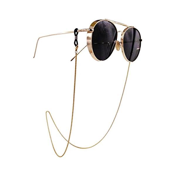 【ご購入後の当店からの連絡はご登録のメールアドレスに通知いたします。必ずご確認ください】眼鏡ストラップの材質：高質なステンレス。丈夫で、耐用性がある！（色が褪めない）眼鏡チェーンの長さ：約 70cm。カラー：シルバー。ゴムのカラー：白いと黒...