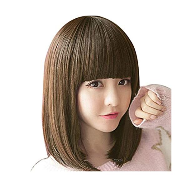 【ご購入後の当店からの連絡はご登録のメールアドレスに通知いたします。必ずご確認ください】【商品概要】状 態：新品、未使用です タイプ：セミロング つむじ：人工スキンメイン素材：耐高温ファイバー繊維 コテ、アイロン、ドライヤー使用可能（180...