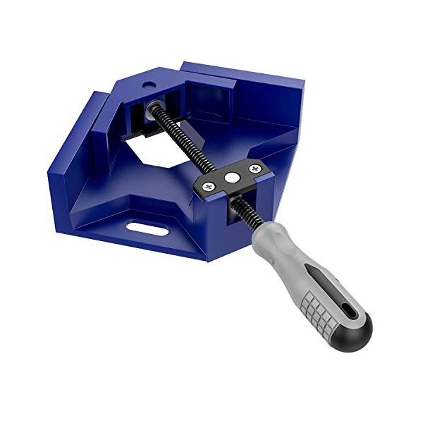 【ご購入後の当店からの連絡はご登録のメールアドレスに通知いたします。必ずご確認ください】耐久性のある直角クランプがプレミアムアルミ合金のダイカスト材で作られています。 厚さの異なる2枚の木製ブロックを90度の角度で結合できます。ワークを正確...