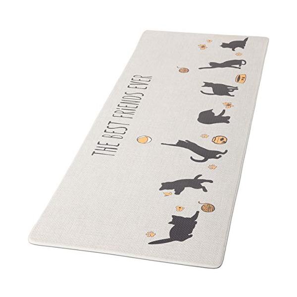 【ご購入後の当店からの連絡はご登録のメールアドレスに通知いたします。必ずご確認ください】??【厚いPVC】 足が疲れにく設計、もちもちの踏み心地でクッション性が高く台所マットです。長時間の立ち仕事も疲れにくい。このマットは素足でも、スリッパ...