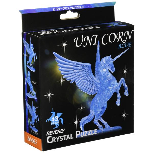 【ご購入後の当店からの連絡はご登録のメールアドレスに通知いたします。必ずご確認ください】【商品概要】透明ピースを組み上げる立体ジグソーパズル完成したらSNSに!セット内容:パズルピース(ユニコーン41個、センターポール2個)、台座1個、組み...