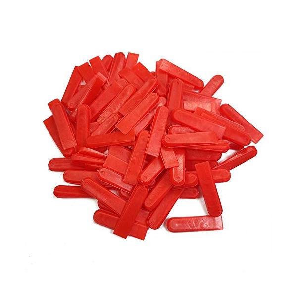 【ご購入後の当店からの連絡はご登録のメールアドレスに通知いたします。必ずご確認ください】タイル張りで目地を均一にするためのスペーサです。1000個セットなので惜しみなく使うことができます。厚みが0.5mmから5mmまで線形に変化しているので...