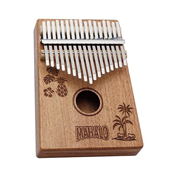 【ご購入後の当店からの連絡はご登録のメールアドレスに通知いたします。必ずご確認ください】17音のカリンバ、各キーには音階と番号を刻印しています。材質は、ウクレレでメジャーな木材「マホガニー」を使用チューニング：C (C1〜E3)、チューニン...