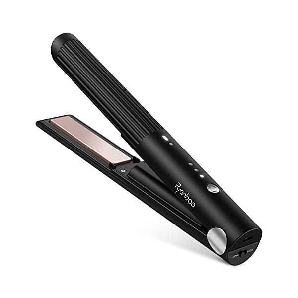 【ご購入後の当店からの連絡はご登録のメールアドレスに通知いたします。必ずご確認ください】【USB充電式】コードレスなのでねじれる事なく使いやすい。最大30分※持続使用可能。プレートロック付きとミニサイズなので持ち運びやすいです。(※最低温度...