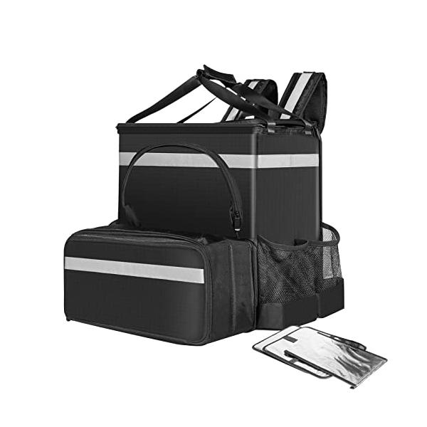 【ご購入後の当店からの連絡はご登録のメールアドレスに通知いたします。必ずご確認ください】【40Ｌ大容量】：長さ36.5cm×幅25.5cm×高さ40.5cm、40Lの大容量、 14インチのピザやその他の温かい料理や冷たい料理を4枚収納できま...