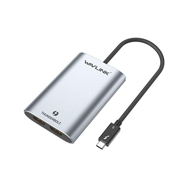 【ご購入後の当店からの連絡はご登録のメールアドレスに通知いたします。必ずご確認ください】【商品概要】【Thunderbolt 3 to HDMI アダプター】1つのThunderbolt 3 Type-Cポートと2つのHDMIポートを搭載し...