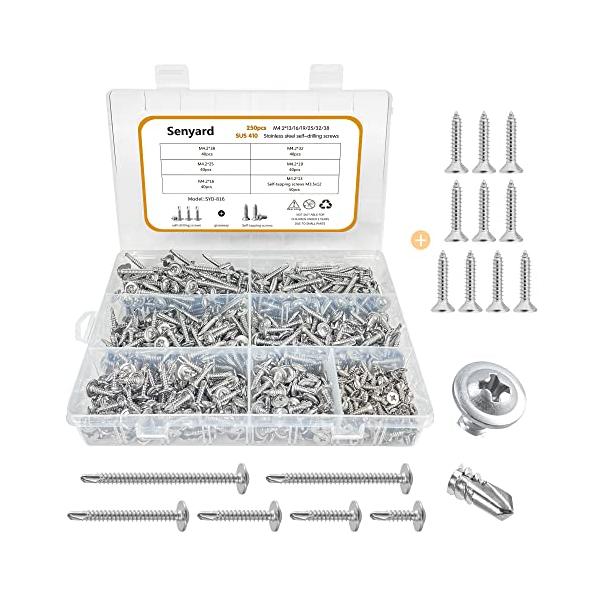 【ご購入後の当店からの連絡はご登録のメールアドレスに通知いたします。必ずご確認ください】【商品概要】【ドリルねじ 用途】ステンレス SUS410ドリルねじ セット，鉄板に直接打てるセルフドリリングスクリューです。穴をあける必要なく 電動工具...