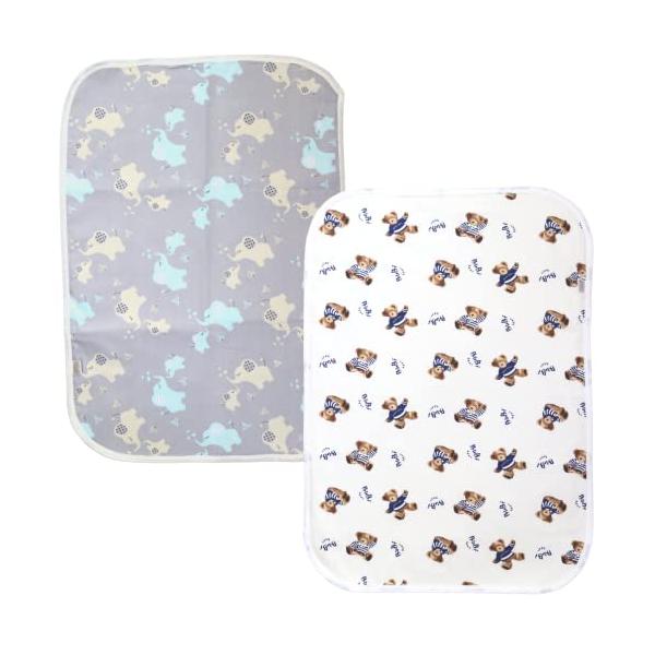 【ご購入後の当店からの連絡はご登録のメールアドレスに通知いたします。必ずご確認ください】【デザイン可愛い】大人気の可愛い柄で2枚組登場！！毎日使うオムツ替えシートだからデザインにはこだわりたいですね。【軽くてコンパクト】外出時におむつポーチ...