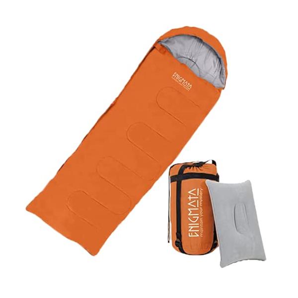 【ご購入後の当店からの連絡はご登録のメールアドレスに通知いたします。必ずご確認ください】【 ENIGMATA 封筒型シュラフ 】 サイズ：縦210cm（本体部180cm+フード30cm）×横75cm 収納サイズ：縦32cm×横20cm 重量...