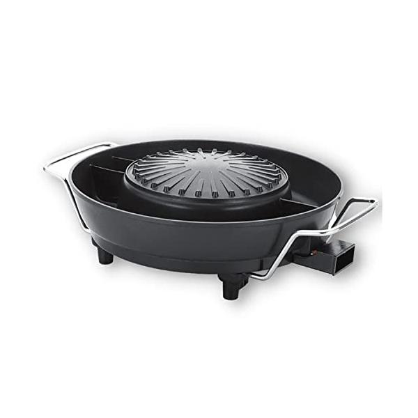 【ご購入後の当店からの連絡はご登録のメールアドレスに通知いたします。必ずご確認ください】[1台3役] 中央は焼きプレートで周りは深鍋ができ、一度に焼肉、しゃぶしゃぶ、焼きしゃぶができます。[消費電力] 1400W[本体サイズ] 幅455(取...