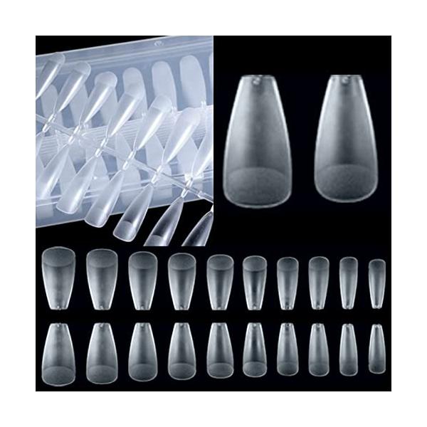 【ご購入後の当店からの連絡はご登録のメールアドレスに通知いたします。必ずご確認ください】超薄型ネイルチップ　後端部0.2mmの超薄で自然なフィット感。収納ケース付。サイズ選びやすいパレット形状。504ピース（12ピースx2両手x21パレット...