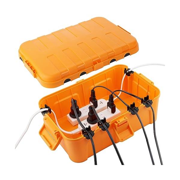 【ご購入後の当店からの連絡はご登録のメールアドレスに通知いたします。必ずご確認ください】【商品概要】アップグレード設計：この超大型屋外用耐候性ボックスは、大きな寸法と6つのケーブルエントランスを備えており、屋外の電気機器の接続をほぼすべて保...