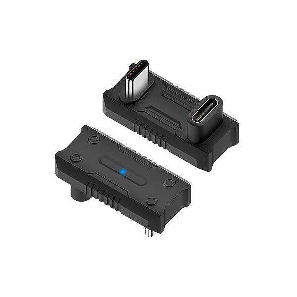 【ご購入後の当店からの連絡はご登録のメールアドレスに通知いたします。必ずご確認ください】【商品概要】角度付きデザイン: 当社のUSB3.1 Type Cアダプターは、狭い場所でもメスポートに接続できる角度付きデザインが特徴です。コンパクトサ...