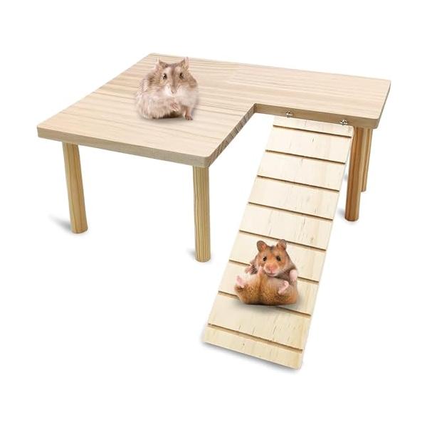 【ご購入後の当店からの連絡はご登録のメールアドレスに通知いたします。必ずご確認ください】多機能: ハムスターのプレイ アクティビティ セットは、ペットが食べたり、遊んだり、休んだりする場所として、またペット ケージの装飾としても使用できます...