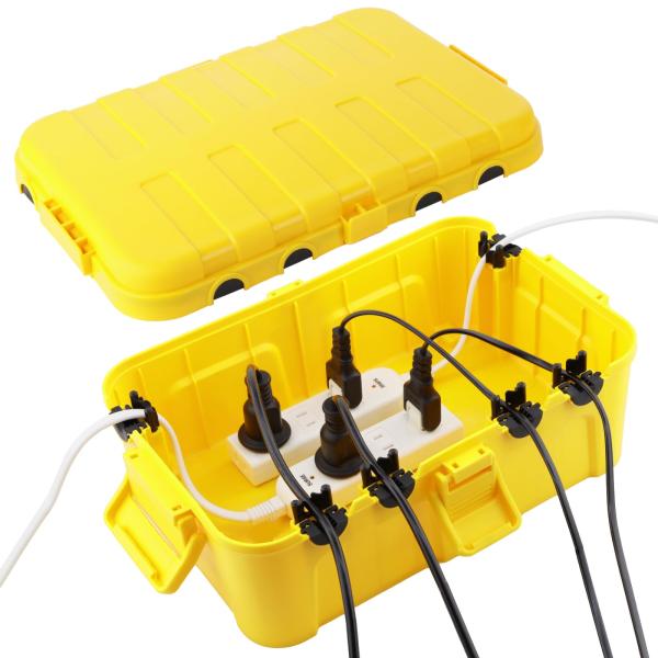 【ご購入後の当店からの連絡はご登録のメールアドレスに通知いたします。必ずご確認ください】【商品概要】アップグレード設計：この超大型屋外用耐候性ボックスは、大きな寸法と6つのケーブルエントランスを備えており、屋外の電気機器の接続をほぼすべて保...