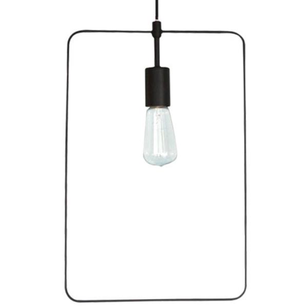 部屋の風景を切り取る。シンプルフレームの「シェナーリオ」L。■素材 スチール■サイズ シェードのサイズ： 幅30×奥行4×高さ45cm天井からシェード下までの寸法(全高)： 最短60〜最長120cm　※高さ調節可能■カラー ブラック■コード...