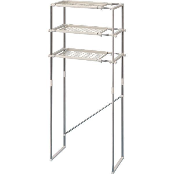 <のし対応・ラッピング包装紙対応・選べるギフトカード・送料無料>大切な方への贈り物に、ご自身へのご褒美に。●水周りに最適な3段式の洗濯機ラックです小物の収納に便利なメッシュ棚すじかいバ−で安定感UP。■商品情報◇ブランド セキス...