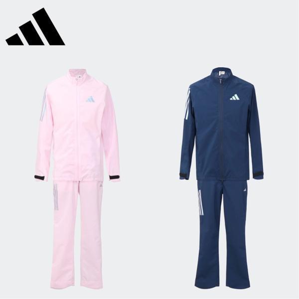 リサイクル素材で作られた、ゴルフ用レインスーツ。  プラスチックゴミ ゼロを目指すアディダスの取り組みの一つをカタチにした、100%リサイクル素材で作られたアイテム。・レギュラーフィット・フルジップ / モックネック・RAIN. RDY・前...