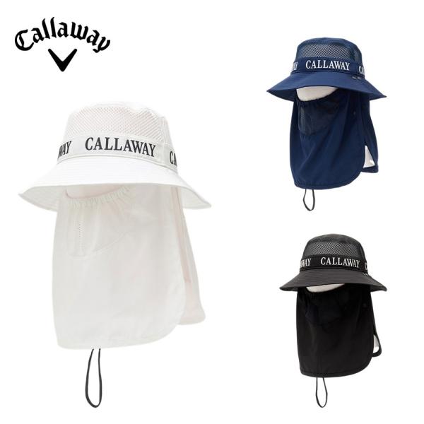 60度全ての方向から紫外線をカットできる、ネックとフロント部分の日焼け対策にカバーをつけた3WAYハット。鼻と口の部分はメッシュ素材で、フロントカバーを付けても息苦しくない仕様になっています。(日よけ・フェイスカバー・あご紐取り外し可)・U...