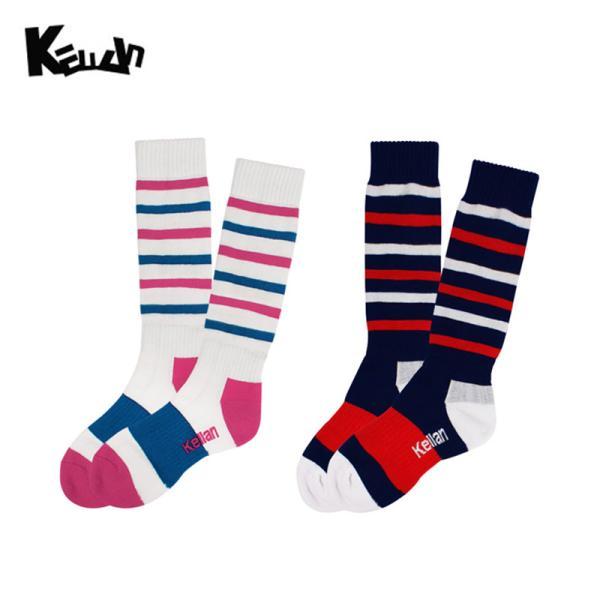 KELLAN（ケラン）W'S SOCKS ソックス・カラー：P.ストライプ（1030205）　　　　　N.ストライプ（1030206）・素材：コットン85%、スパンデックス15%・生産：韓国・サイズ：FREE必ずご確認ください※こちらの商品...
