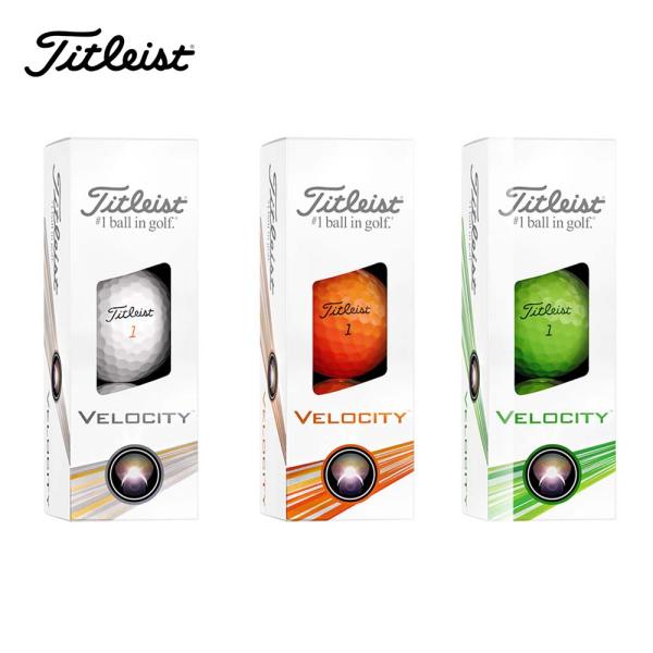 TITLEIST VELOCITY驚異的な飛距離性能1ヤードでも遠くへ飛ばしたいゴルファーへ。タイトリスト ベロシティはそんなゴルファーに最適なゴルフボールです。タイトリスト研究開発チームによる精密な設計により、速いボール初速と高い打ち出し...