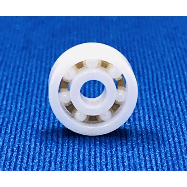 型番：623CE寸法：内径 3mm×外径 10mm×幅 4mm材質：内外輪/ジルコニア ボール/ジルコニア 保持器/PEEKシールド：開放型潤滑：ドライ精度等級：P0スキマ：C0