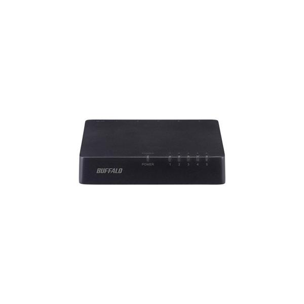 バッファロー　LSW4-TX-5EPL／BKD　10／100Mbps対応スイッチングHub　プラスチック筐体／電源外付けモデル(5ポート)　ブラック 126