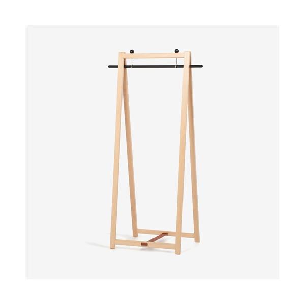 大塚家具  秋田木工  ハンガーラック 「3000-B」 ブナ材ナチュラル色   デザイン：剣持デザイン研究所 448