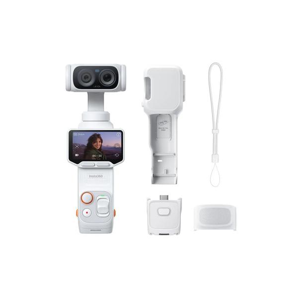 Insta360 CINSABTA-LUNAULTRA02 ジンバルカメラ insta360 Luna 可変焦点距離対応デュアルレンズ 1インチ8Kセンサー 望遠レンズ ホワイト 15