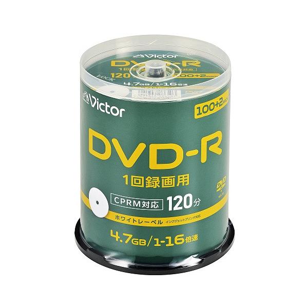 Victor VHR12JP102SJ5Y DVD-R 4.7GB ビデオ用 16倍速 102枚パック 120分  18