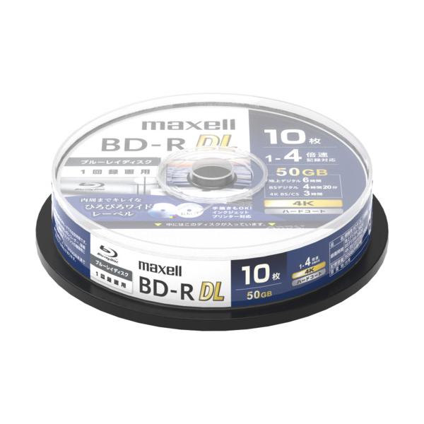 マクセル BRV50WPG.10SP 録画用BD-R DL 1-4倍 10枚 50ＧＢ ホワイトレーベル  18
