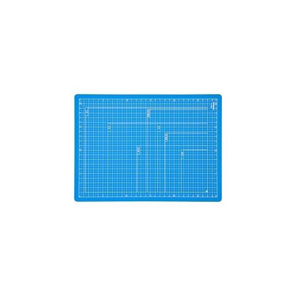 ナカバヤシ　折りたたみカッティングマット　A4サイズ　スカイブルー　CTMO-A4-SB 19