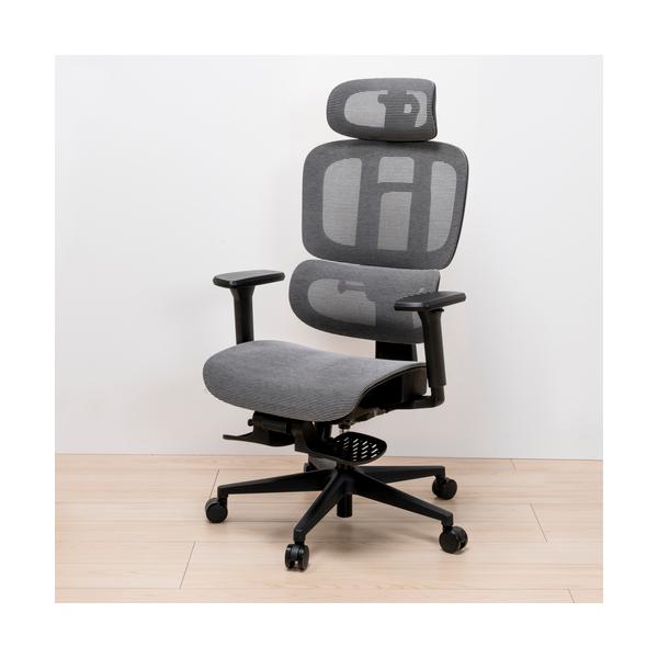 ヤマダオリジナル フル機能ワークチェア「フォルクス」  ブラック 448