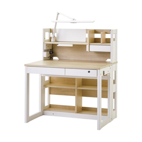 くろがね工作所 KSL-25CW 学習デスク The DESK コンポーネントタイプ W960 ホワイト木目／ホワイト 448