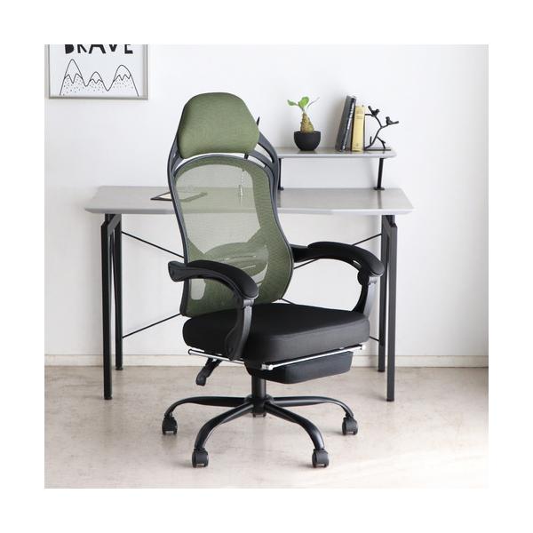 東馬（Tohma） FTメッシュオフィスチェア GR グリーン 幅660×奥行620×高さ1180（mm） 54684810 448