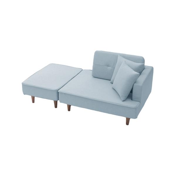 セルタン CELLUTANE コンパクトカウチソファ 2人掛け「NAP」A969p-605LBL ライトブルー 448