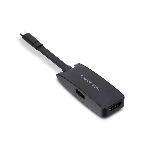 PGA PG-SMTVAD1BK HDMIミラーリング アダプタ USB Type-Cコネクタ 4K／ULTRA HDで表示できる ブラック 27