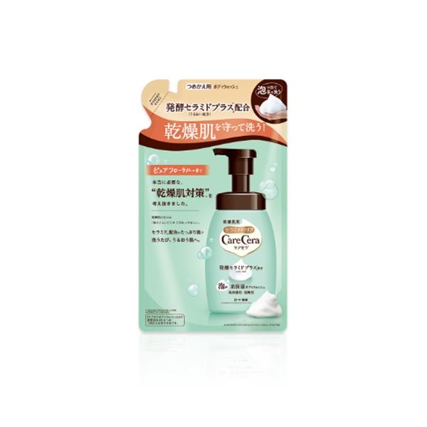 ロート製薬　ケアセラ　泡の高保湿ボディウォッシュ　詰め替え用　385ml 861