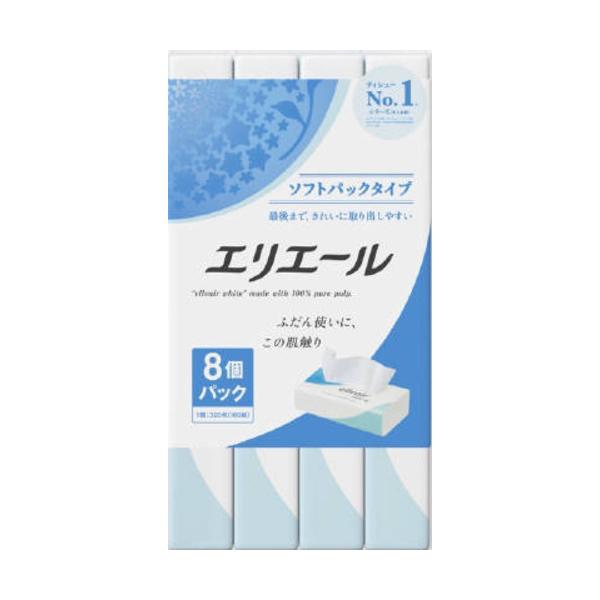 大王製紙 エリエールティシュー ソフトパック １６０Ｗ ８Ｐ  861