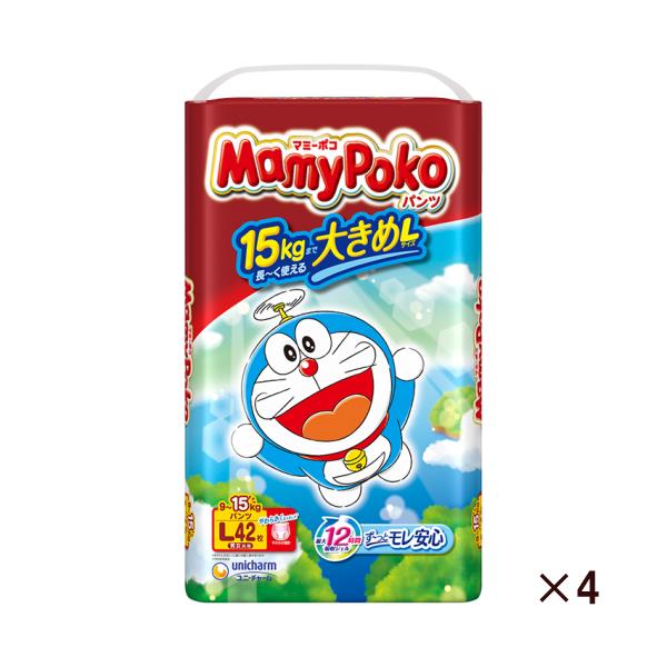 ユニ・チャーム マミーポコパンツ ドラえもん L 42枚 【4個セット販売】 861