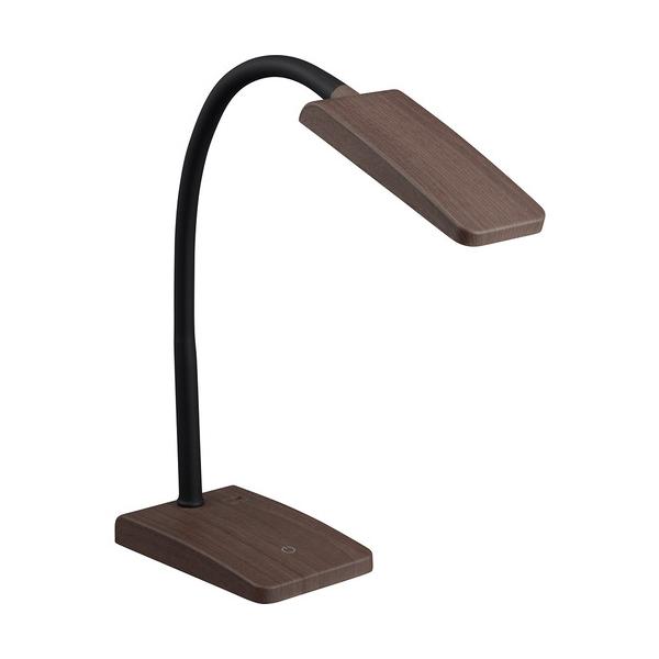 オーム電機 DS-LS20-T LEDデスクランプ 昼白色 ブラウン木目調 DSLS20T 49