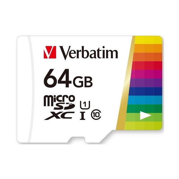 Verbatim MXCN64GJZV microSDXC UHS-1 ／U1 [最大90MB／s] 64GB  135