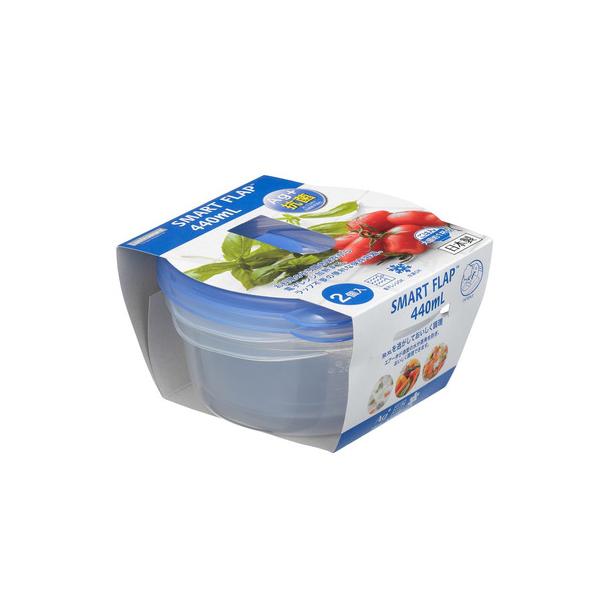 岩崎工業 スマートフラップ丸型(S)2P 440ml ブルー A-047 KB 446