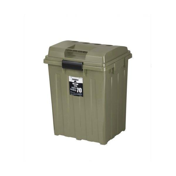 新輝合成 連結ハンドルペール70カーキグリーン  446