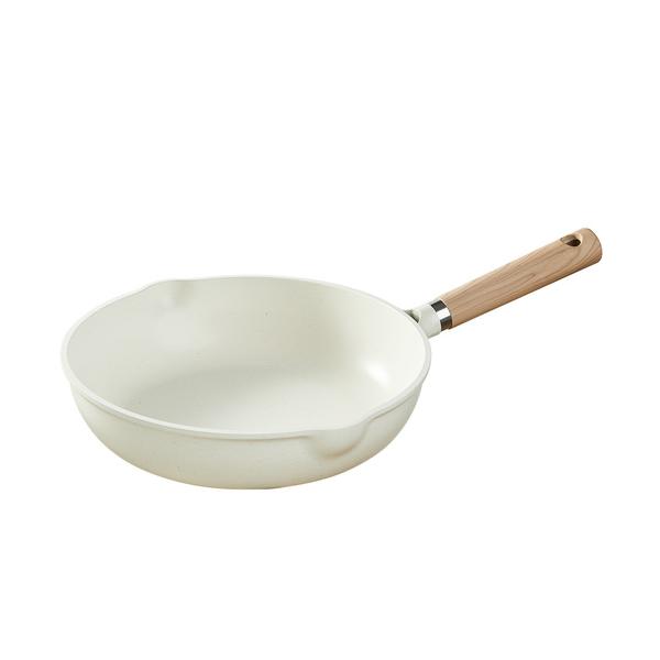 ベストコ CAROTE(カローテ) COSY-ICE フライパン 深型 28cm ディープパン IH ガス火対応 アイボリ NM5004 446