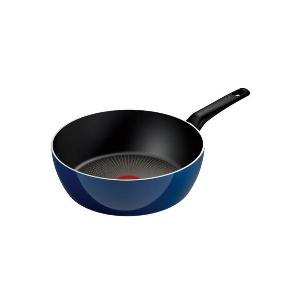 ティファール T-FAL D53385 ロイヤルブルー・インテンス ディープパン 26cm ガス火用  446