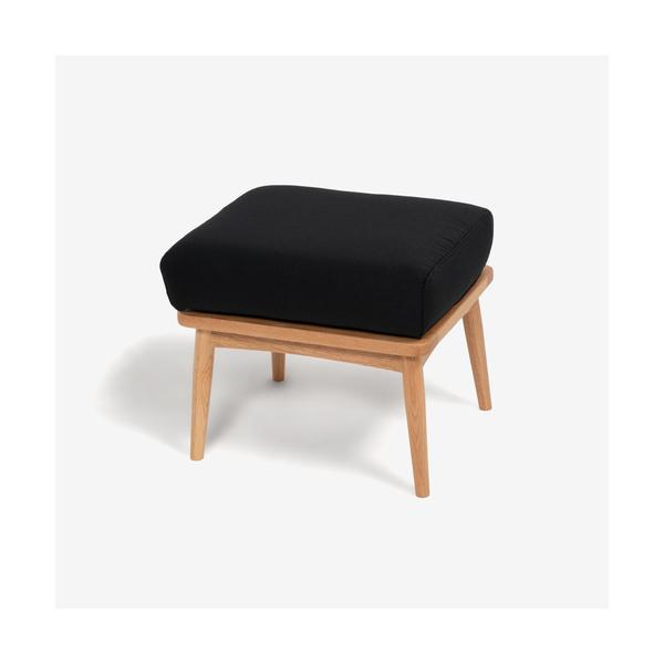 大塚家具　オットマン「シネマ」専用カバー　レッドオーク材・ウォールナット材共通　布　ブラック 448