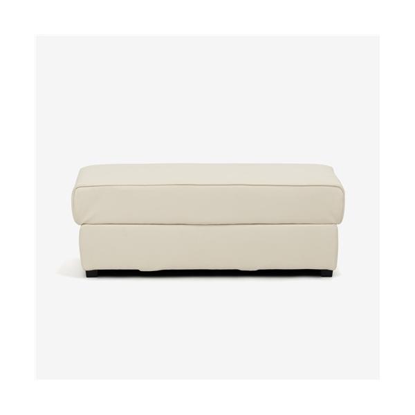 大塚家具 オットマン「組み合わせ式ソファベッド パズル」 ソフトレザーアイボリー色 448