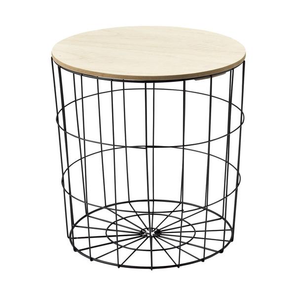 ちどり産業 YA-651 テーブルバスケット ブラック 448