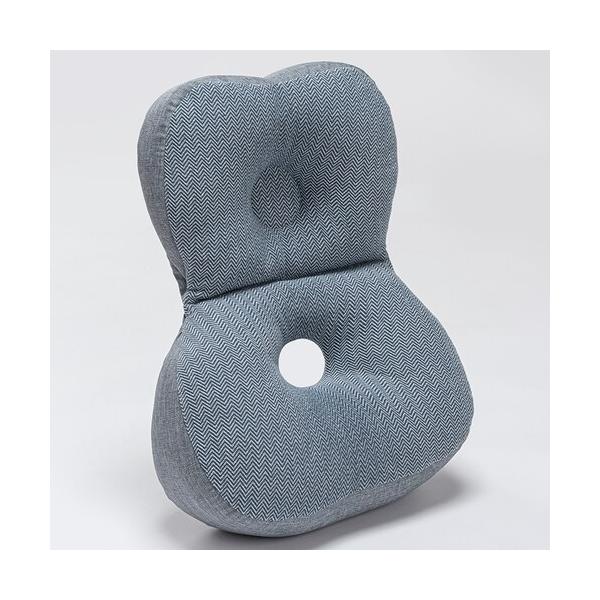 西川  パワーナップピローHeartハート  ブルー　QH91306000800 449